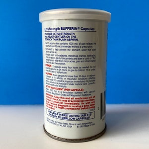 Vintage Bufferin in the Can - Etsy