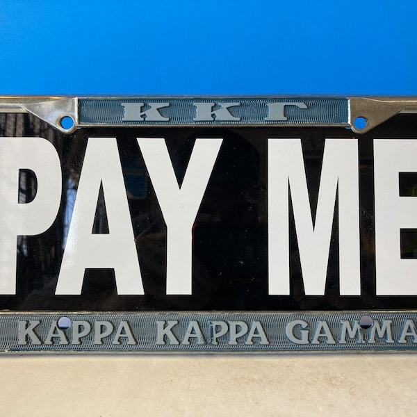 Sorority License Plate Frame - Etsy
