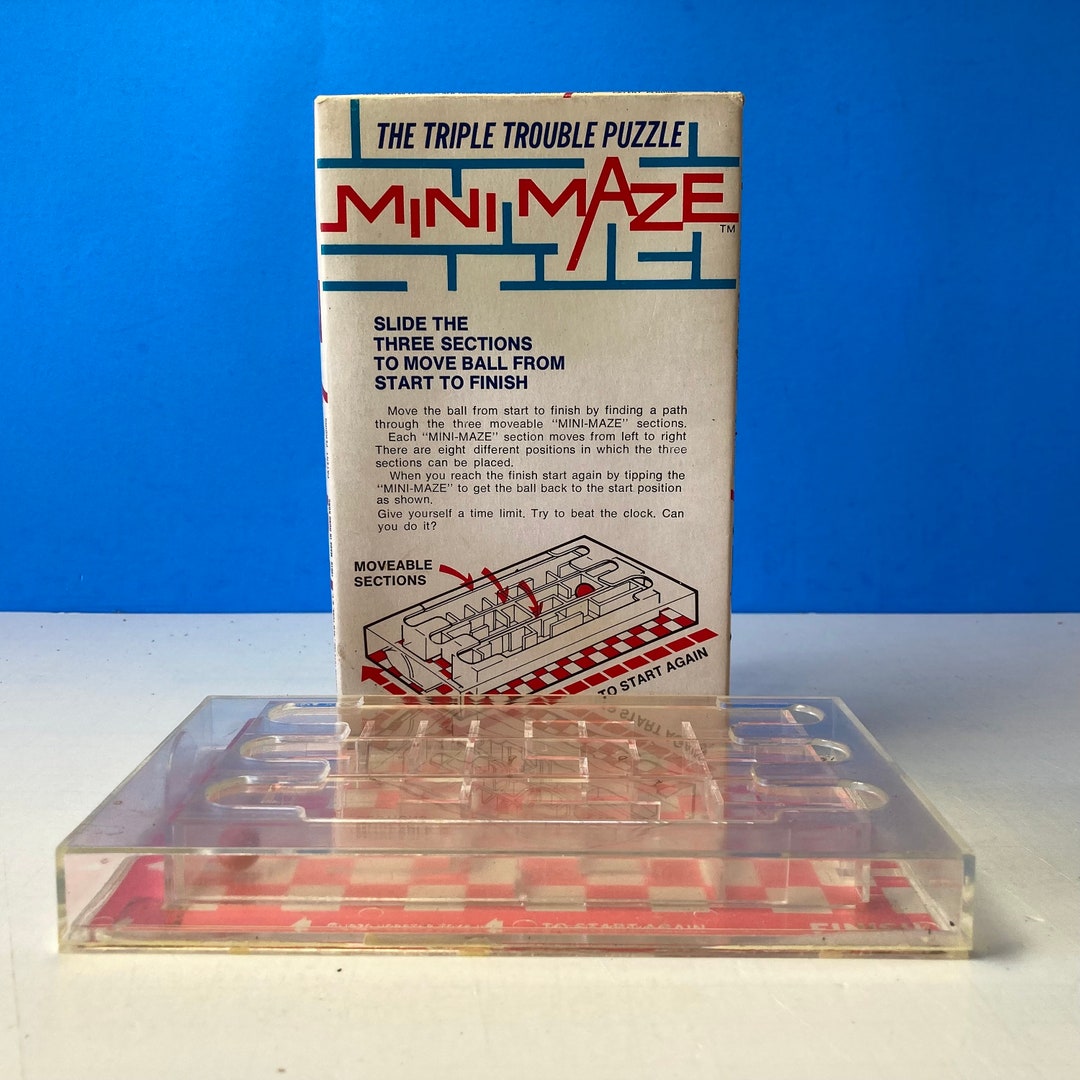 The Triple Trouble Puzzle Mini Maze - Etsy