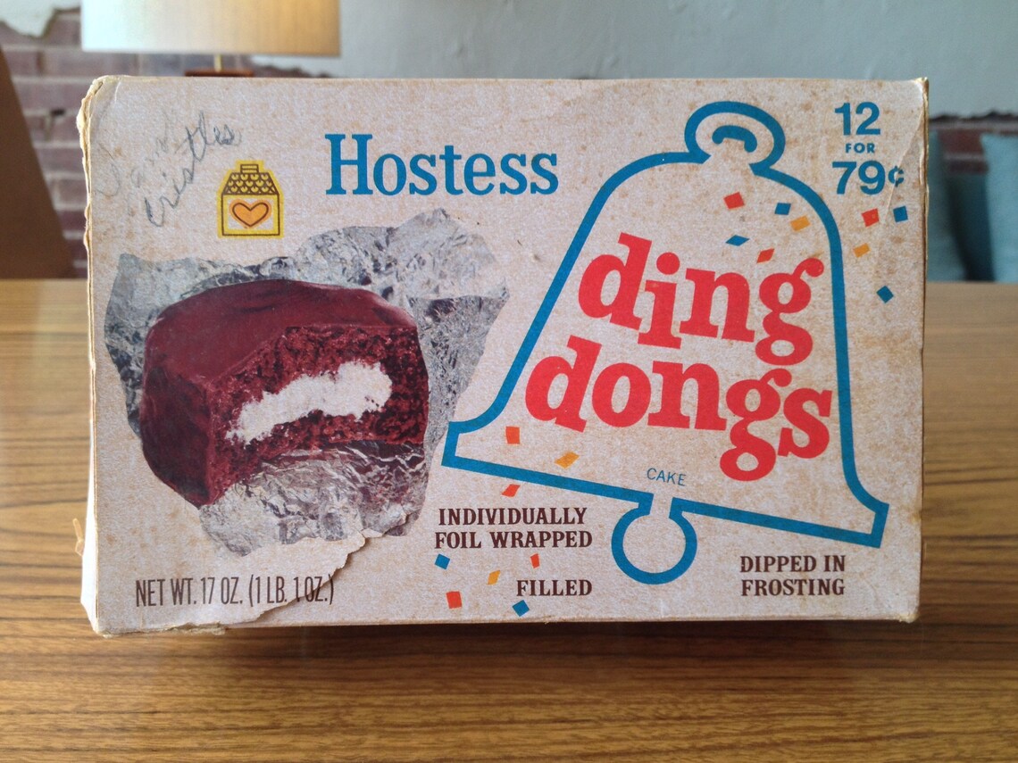 Vintage Hostess Ding Dongs Box | Etsy