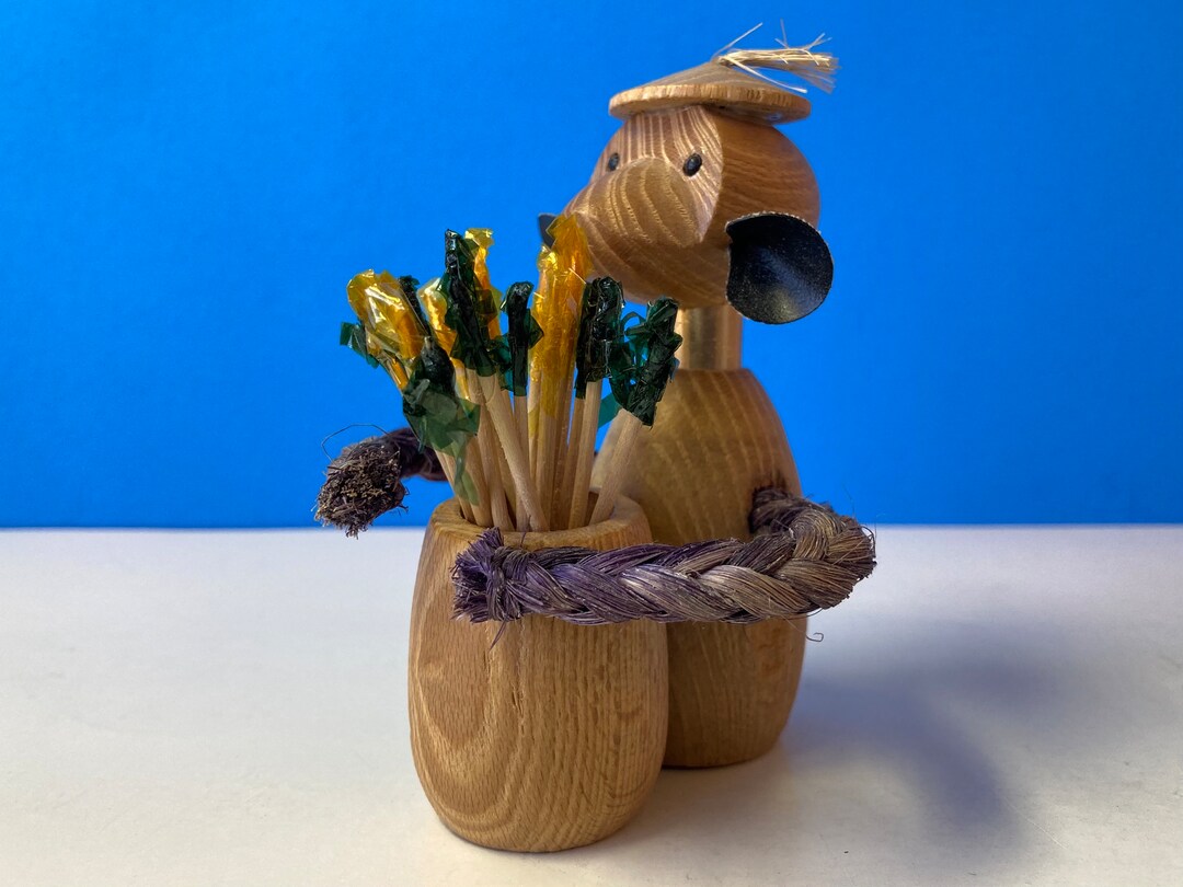Danish Modern Monkey Toothpick Holder - Etsy