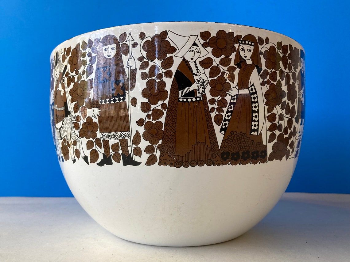 Finel Arabia Enamelware Bowl - Etsy