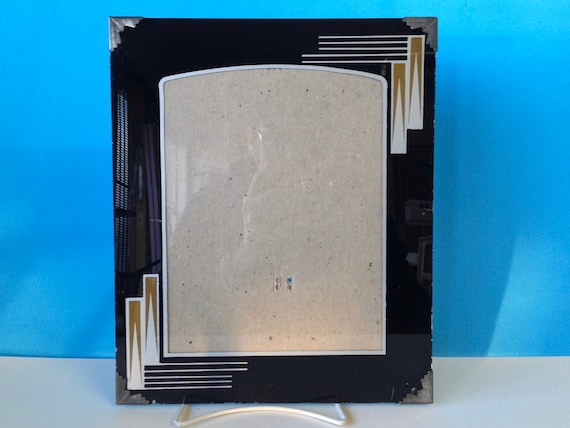 Machine Age Reverse Painted Picture Frame | Etsy