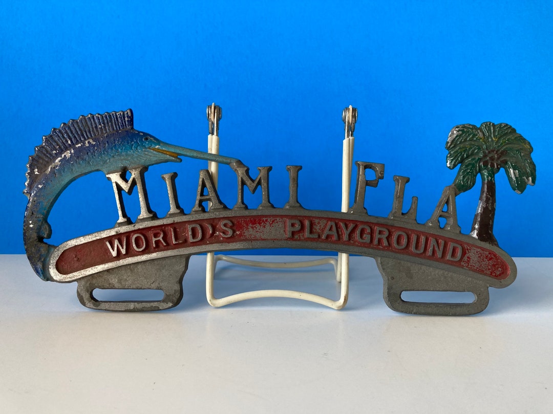 Miami Florida License Plate Topper - Etsy