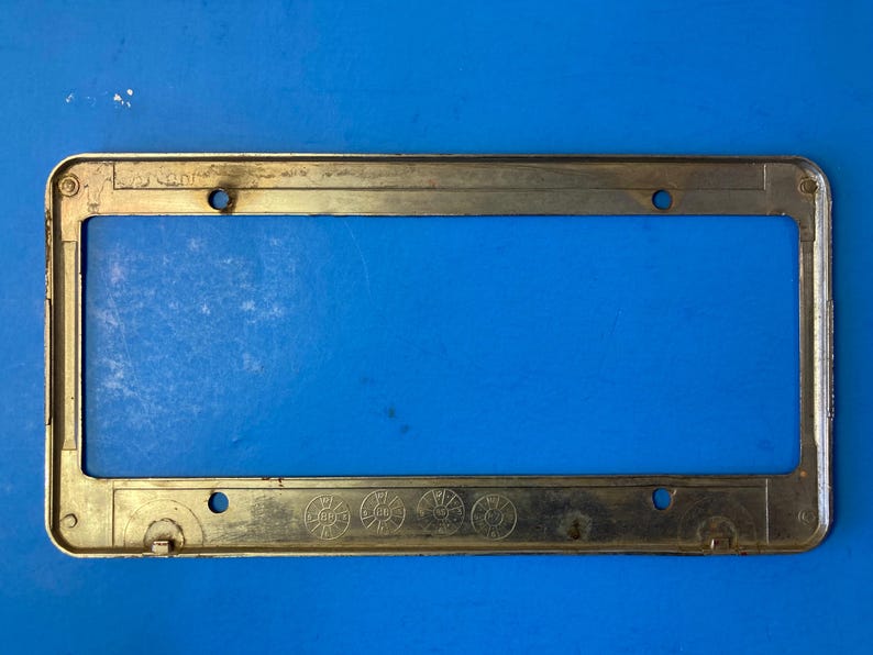 Vintage Chrome License Plate Frame Riverside Toyota - Etsy Canada