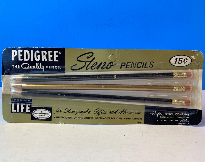 Pedigree Steno Pencils Carded - Etsy