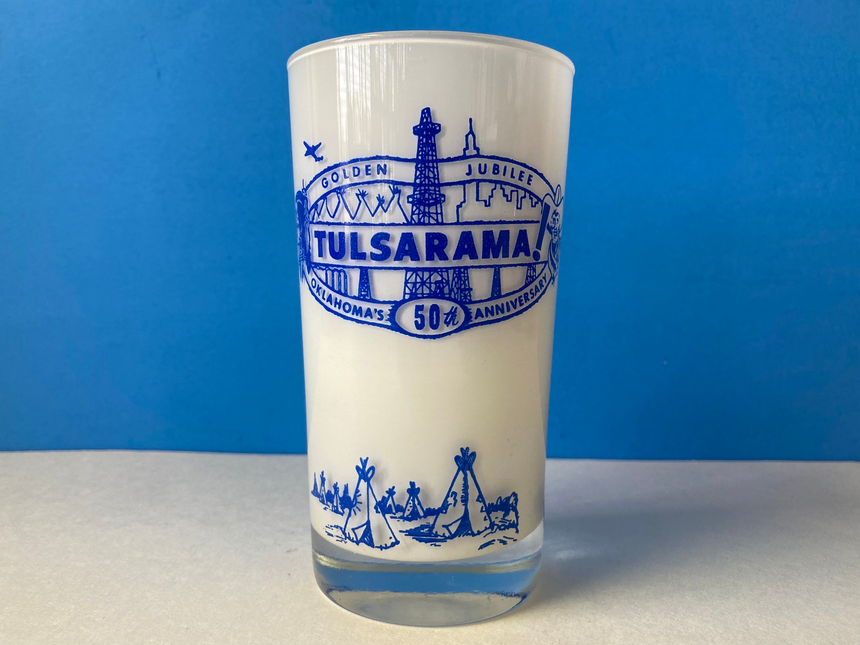 Tulsarama Oklahoma 50th Anniversary 1957 Glass - Etsy