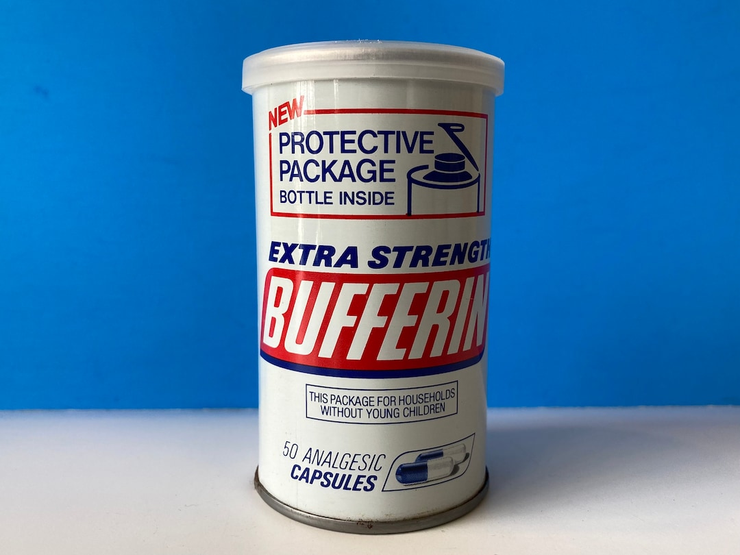 Vintage Bufferin in the Can - Etsy