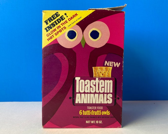 Vintage Toast' Em Animals Tutti-frutti Owls Box - Etsy