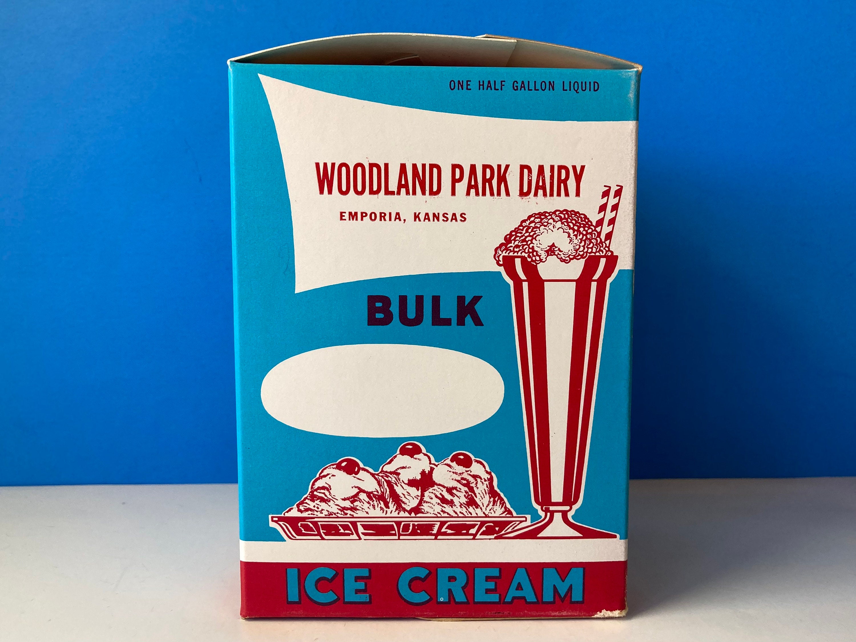 1954 Half Gallon Ice Cream Carton Unused | Etsy