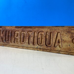 Vintage Embossed AUDITORIUM Door Sign WEATHERED - Etsy