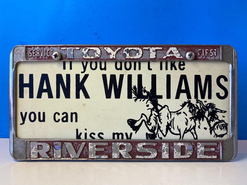Vintage Chrome License Plate Frame Riverside Toyota - Etsy Canada