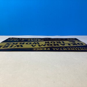 Oklahoma Wire & Iron Works Sign - Etsy