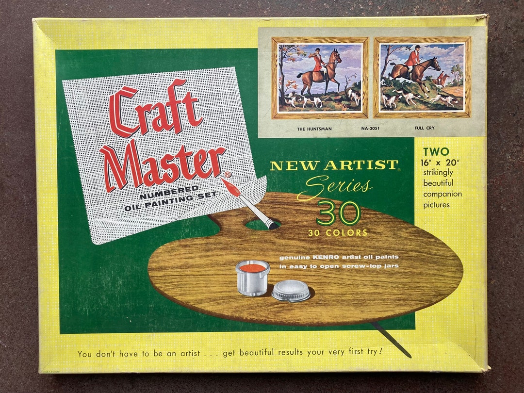 Craft Master Paint by Number Kit in Box the Huntsman Full Cry 16 X 20 ...