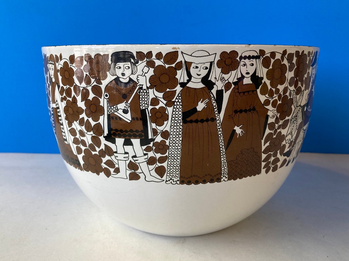 Finel Arabia Enamelware Bowl - Etsy