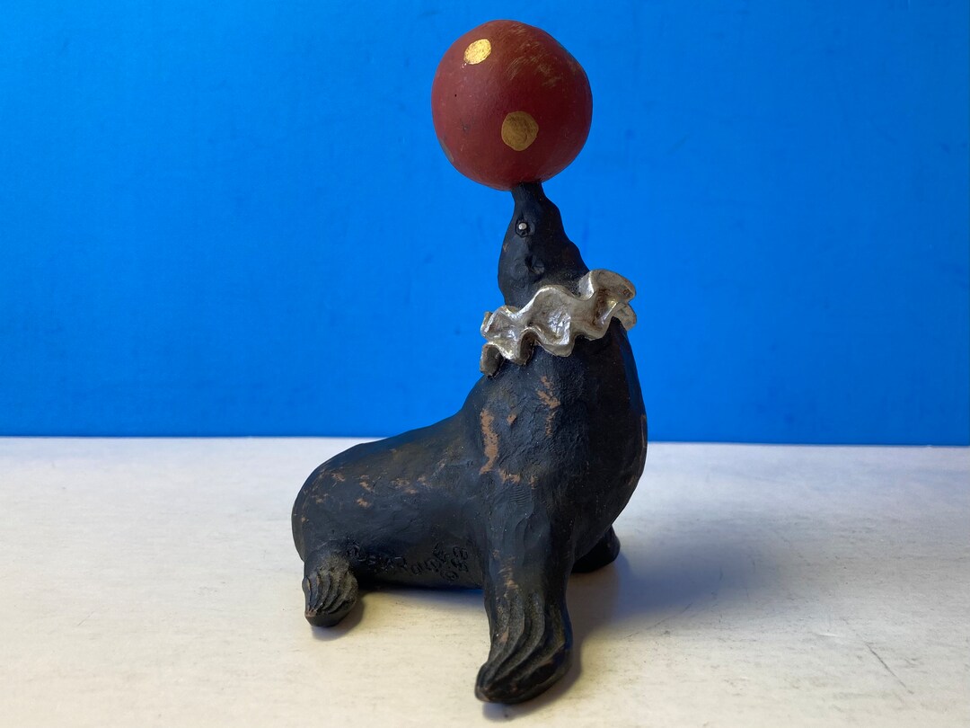Seal Balancing A Ball Figurine - Etsy