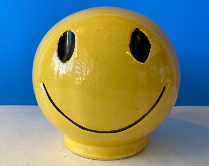 Mccoy Smiley Face Bank - Etsy