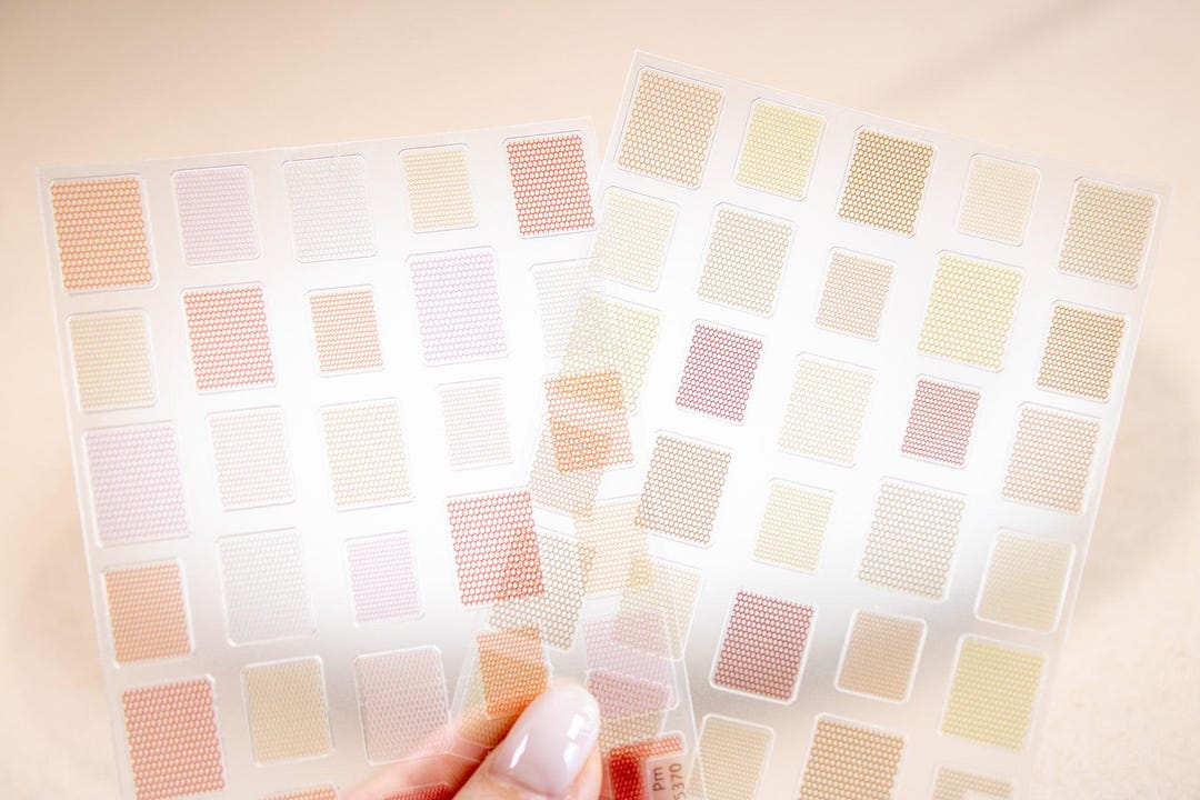 Mesh Pop Nail Stickers, 3D Nail Decals - Etsy