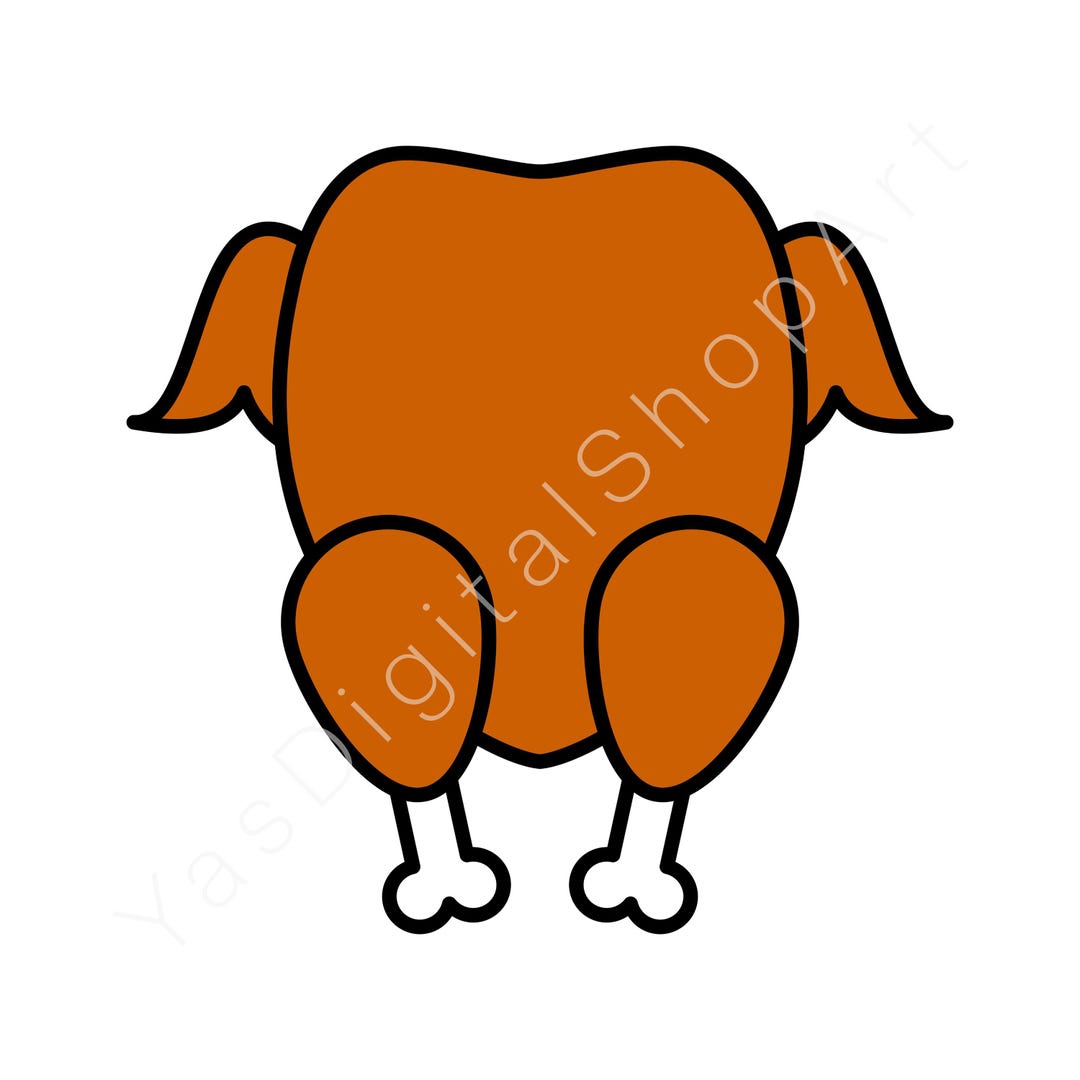 Roast Turkey SVG PNG, Vector Cut File, Autumn Clipart, Png Dxf Eps - Etsy