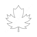 Simple Maple Leaf Outline SVG PNG, Vector Cut File, Maple Leaf ...