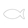 Fish Outline Stencil: Transparent PNG SVG Clipart (digital Download) - Etsy
