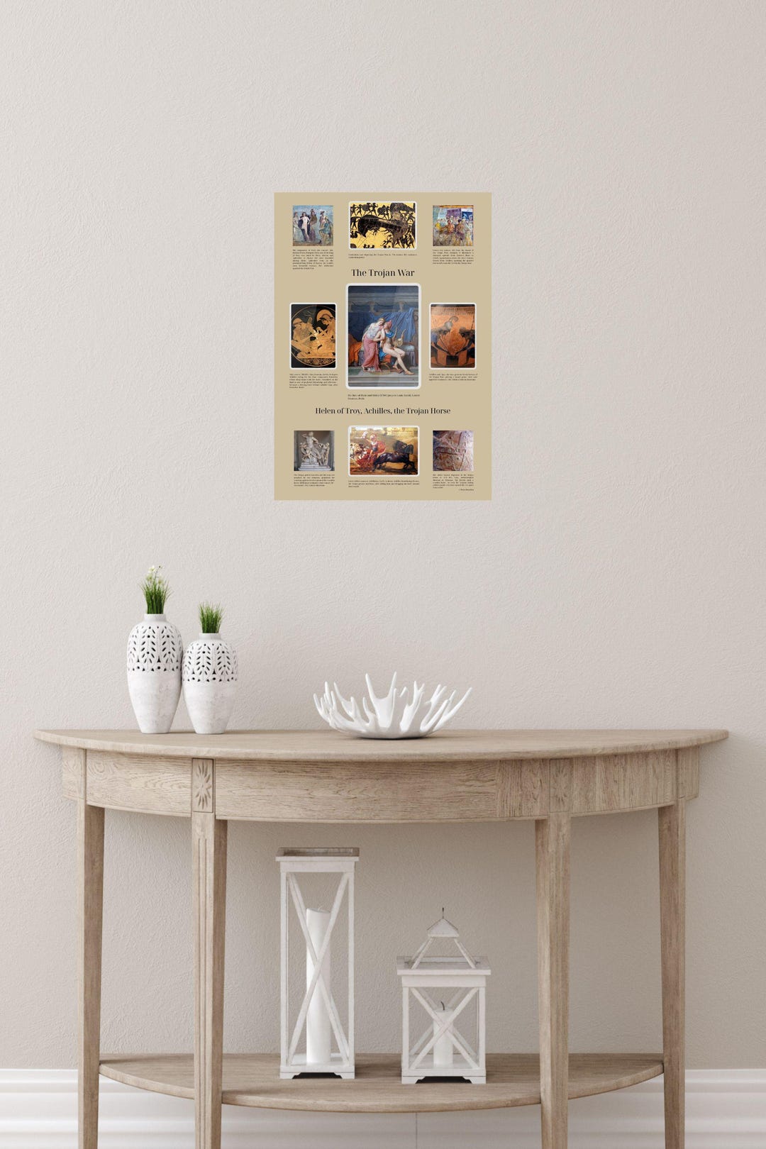 Greek Mythology Wall Art—the Trojan War—see and Understand Greek Myths ...