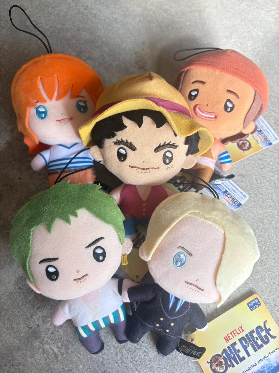 Netflix One Piece Live Action Plush 15cm – Luffy Zoro Nami Usopp Sanji ...