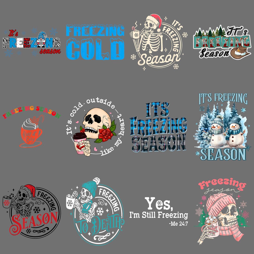 Freezing Season Winter Christmas PNG – Funny Holiday Humor Clipart ...