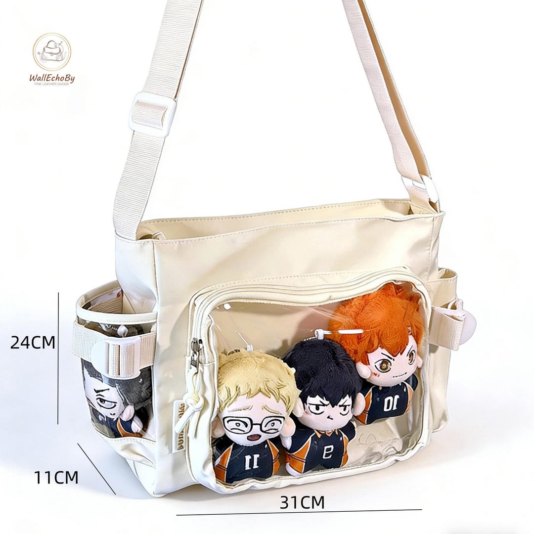 Large Ita Shoulder Bag,clear Display Pin Bag,window Bag, Anime Gift for ...