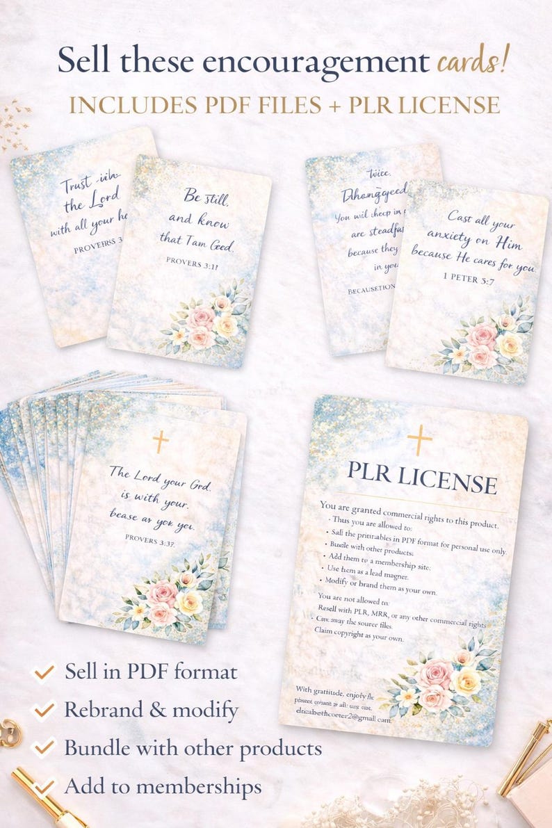 Faith-based Encouragement Cards PLR | Printable Christian Quote Cards ...
