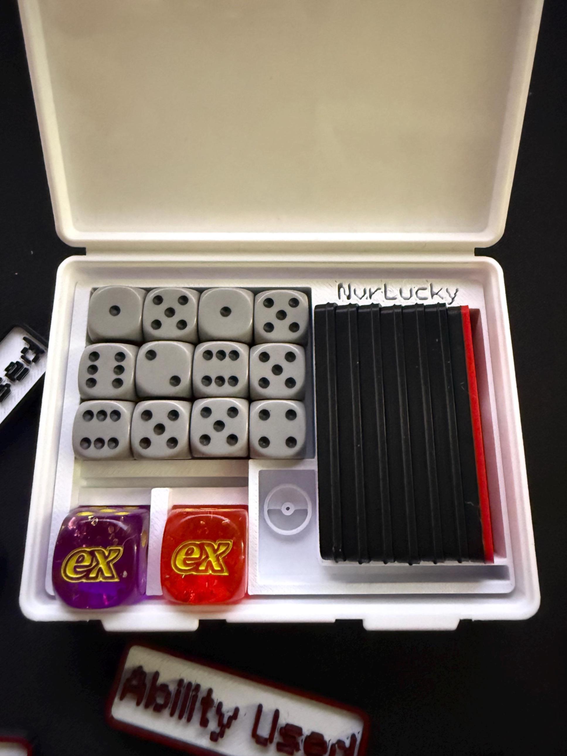 Pokemon Damage Counter Dice and Condition Marker Box Insert and Ability ...