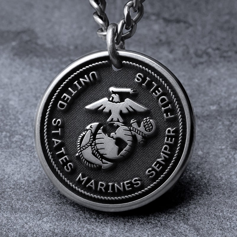 Gold Chain Usmc - Etsy