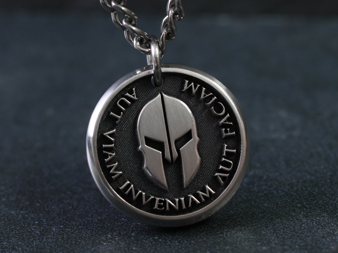TITANIUM Custom Spartan Necklace - Handcrafted From Solid Titanium ...