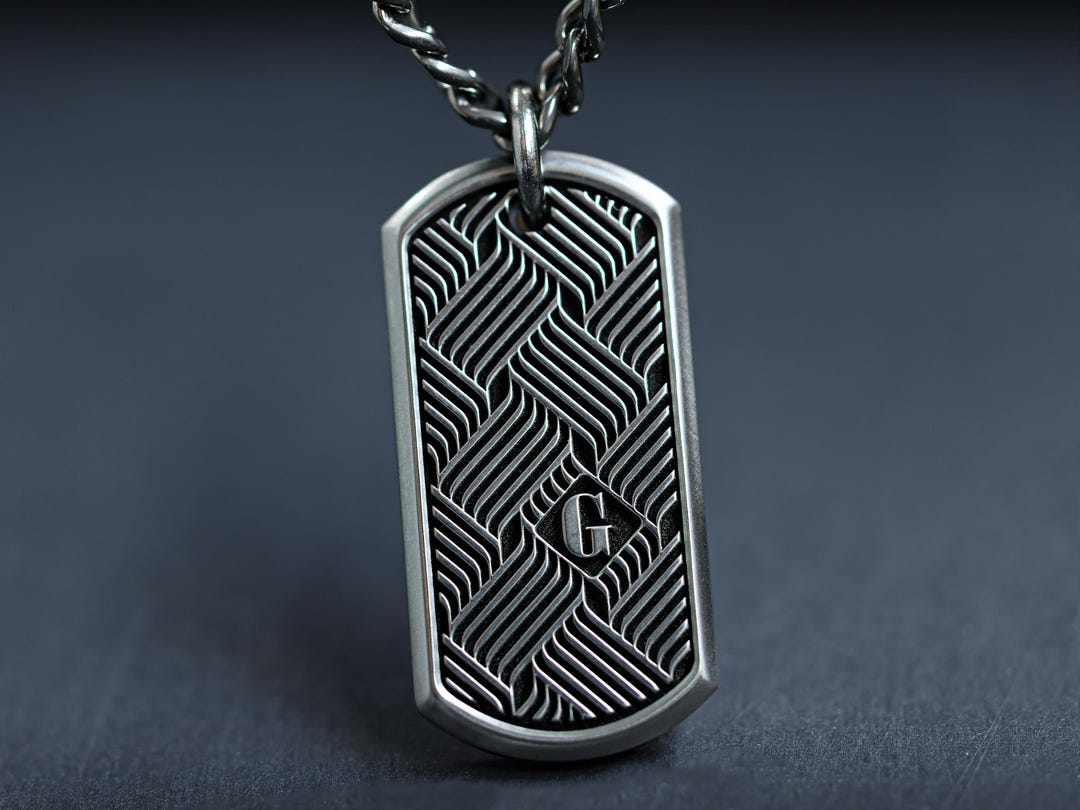 MINI Titanium Custom Necklace - Infinity Weave Necklace - Pure Titanium ...