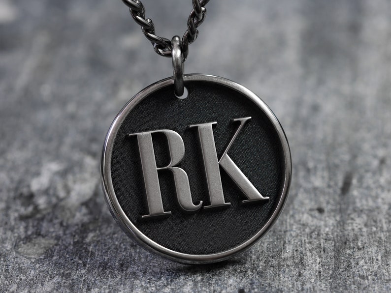 TITANIUM Mens Sport Number Necklace, Jersey Number Necklace, Custom ...