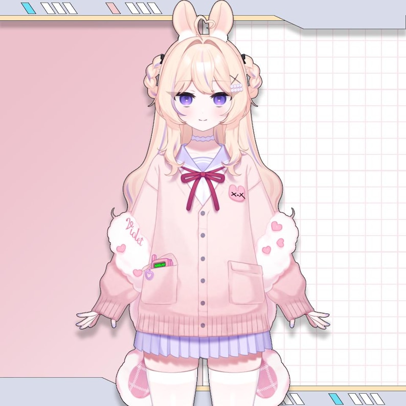 Premade Live2d Vtuber Model: Ready to Use, Vtubestudio Compatible - Etsy