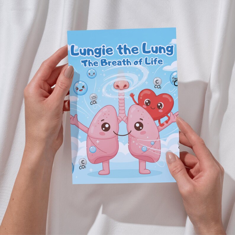 Kids Anatomy Book: Lungie the Lung Storybook (educational PDF) - Etsy