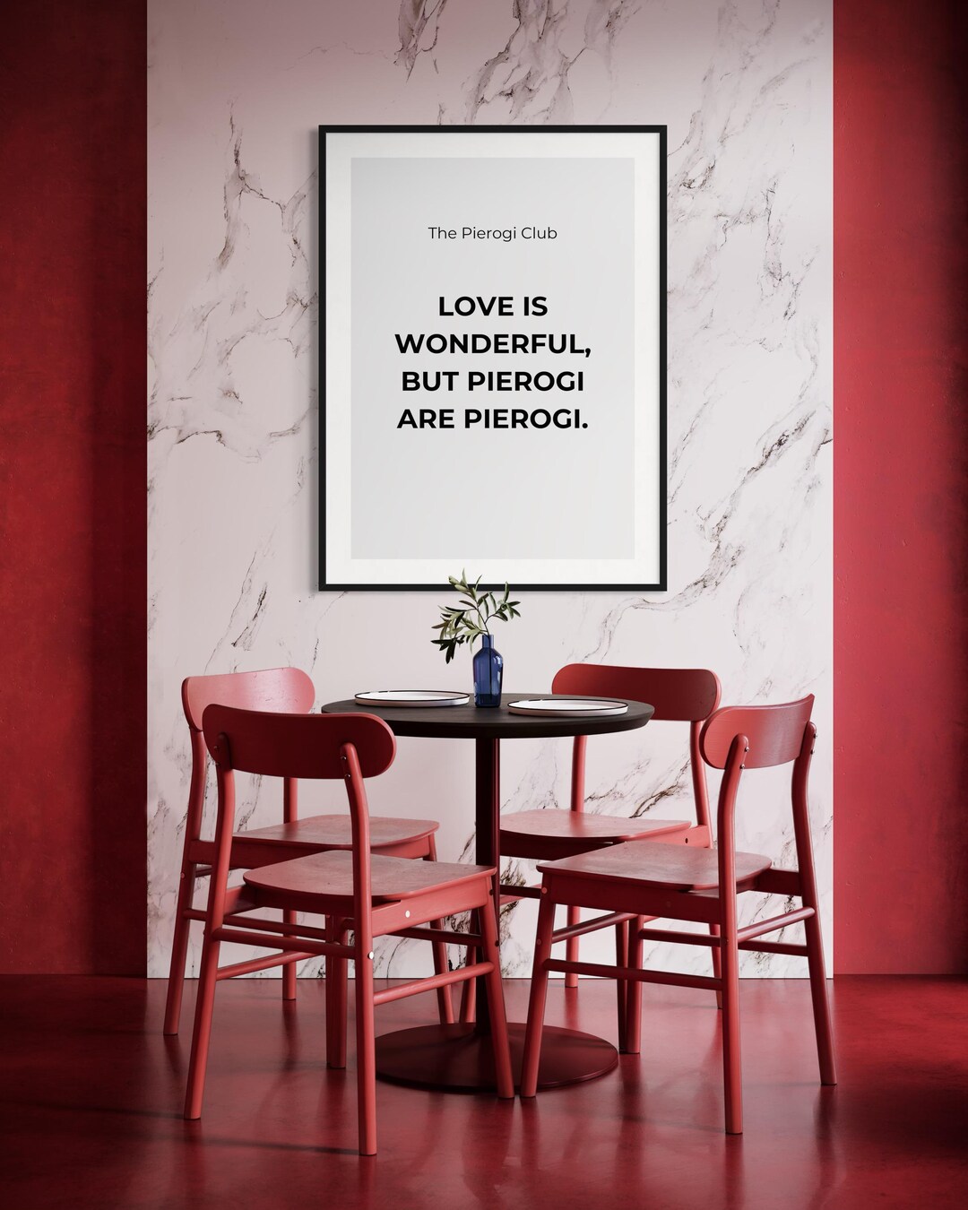 Rusyn Pierogi Poster: Funny Minimalist Kitchen Art (digital Download ...