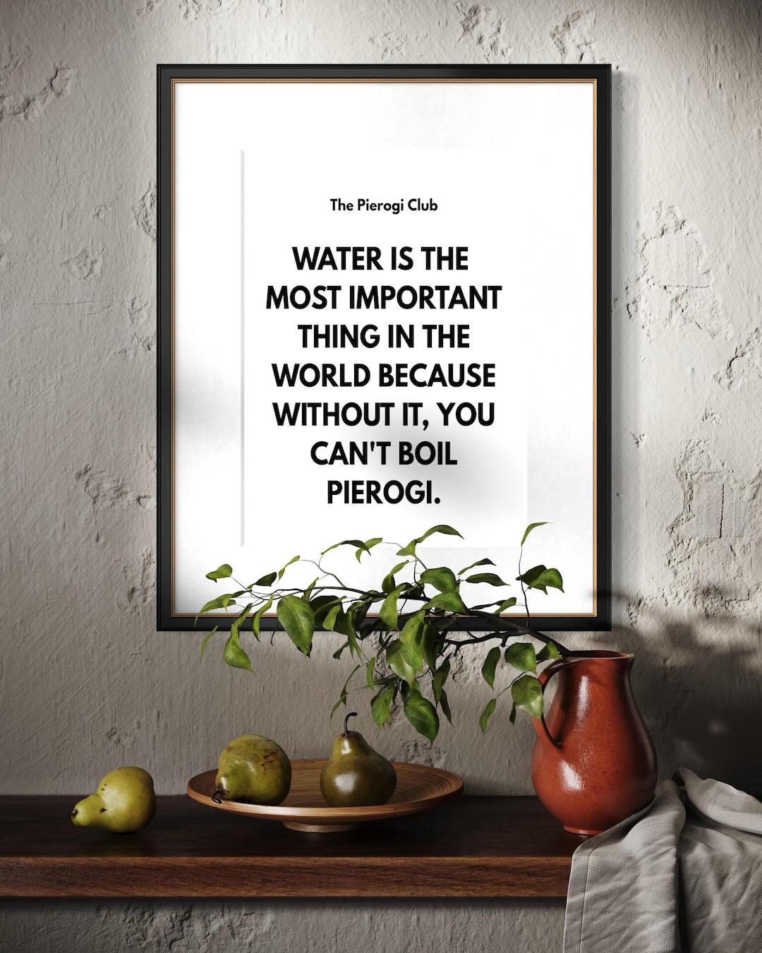 Carpatho-rusyn Lemko Pierogi Kitchen Poster: Funny Food Quote (digital ...