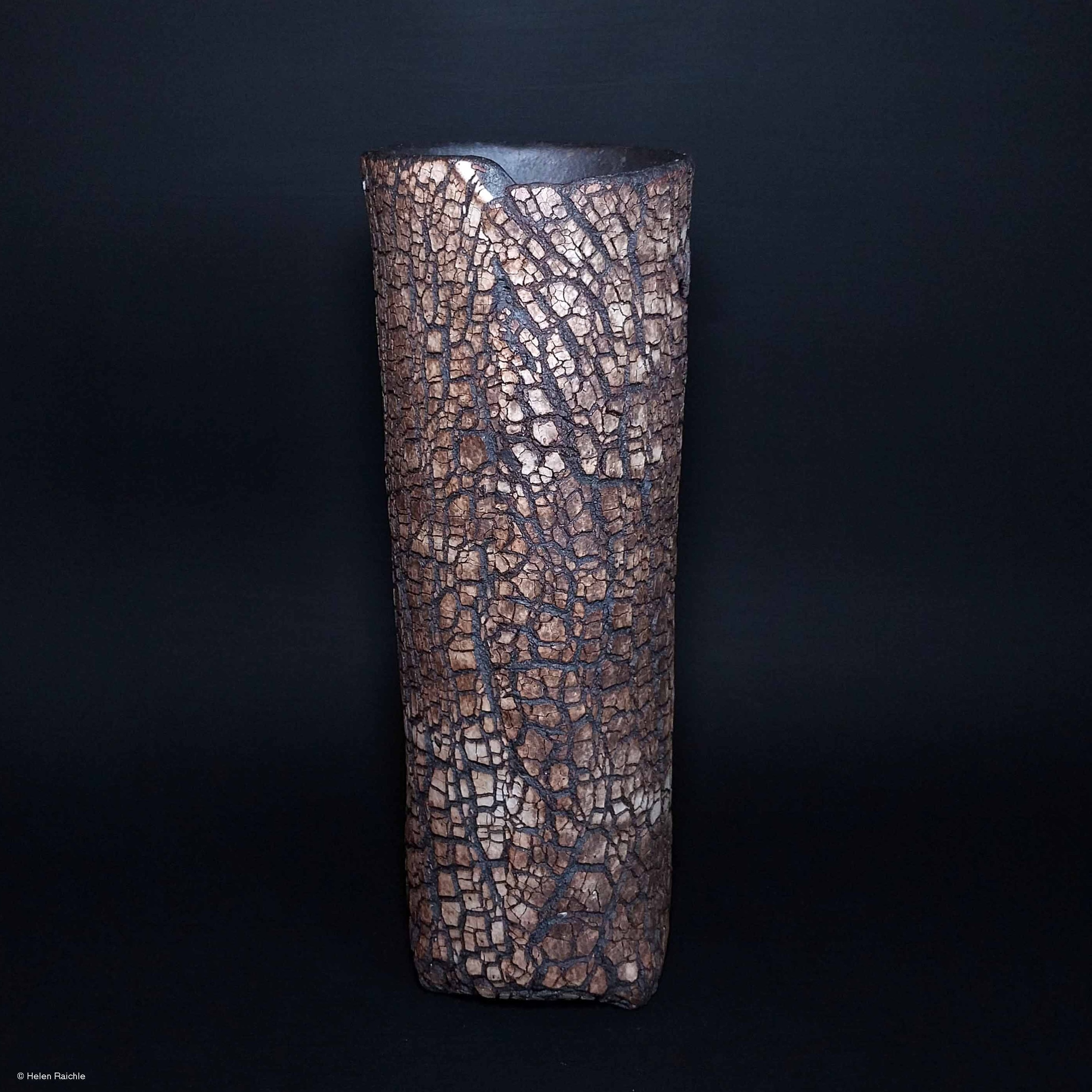 Tree Trunk Texture Cylinder Vase Kohiki Ceramic Stoneware - Etsy