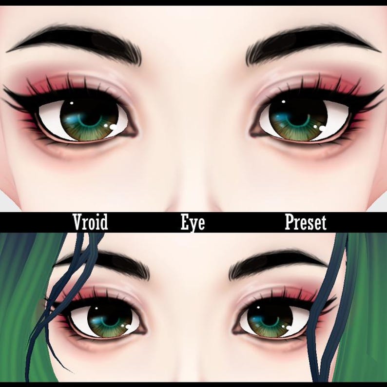 Vroid Eye Preset - Shape + Makeup - Etsy