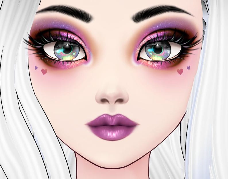 Vroid Makeup Set + Presets - Disco Eyes - Etsy