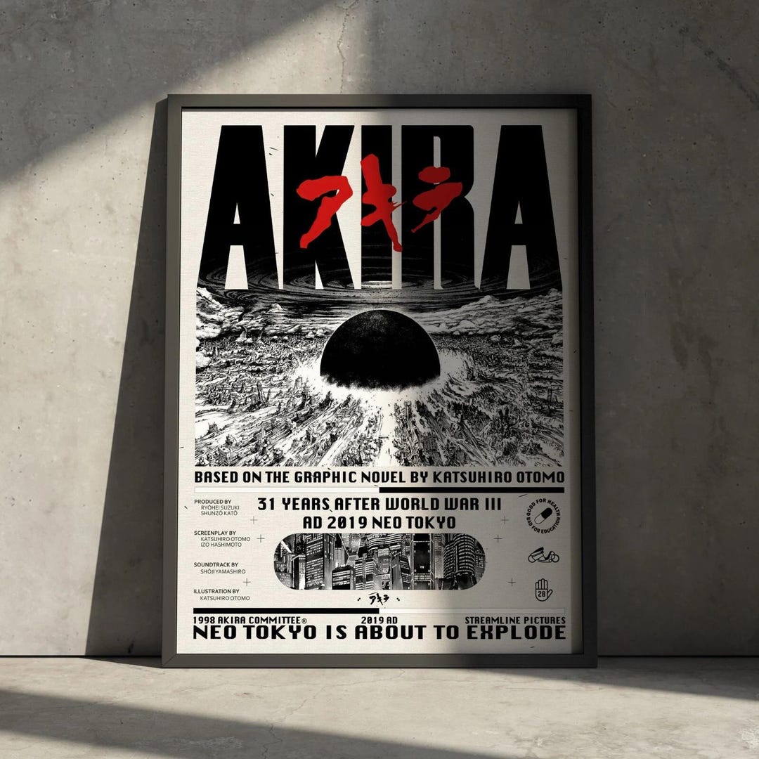 Akira Neo Tokyo Explosion Classic Japanese Anime Movie Poster - Etsy ...