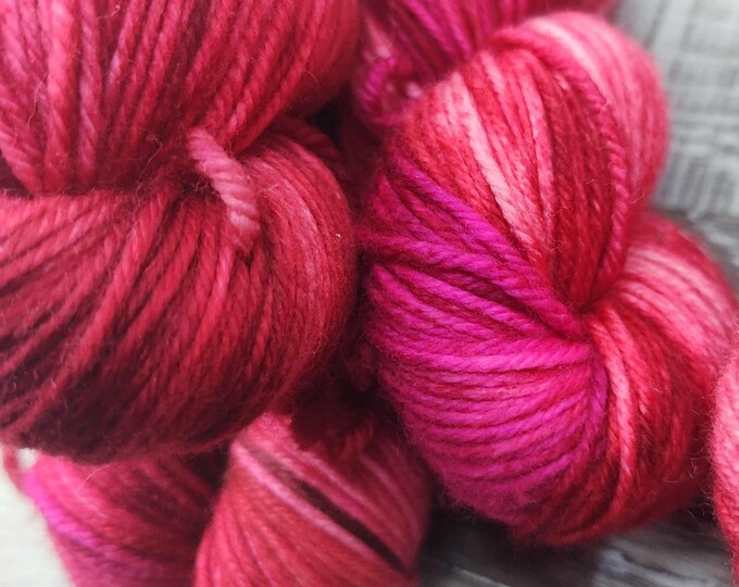RTS Shades of Red and Pink Mere Mortal SW DK Light Worsted Weight Yarn ...