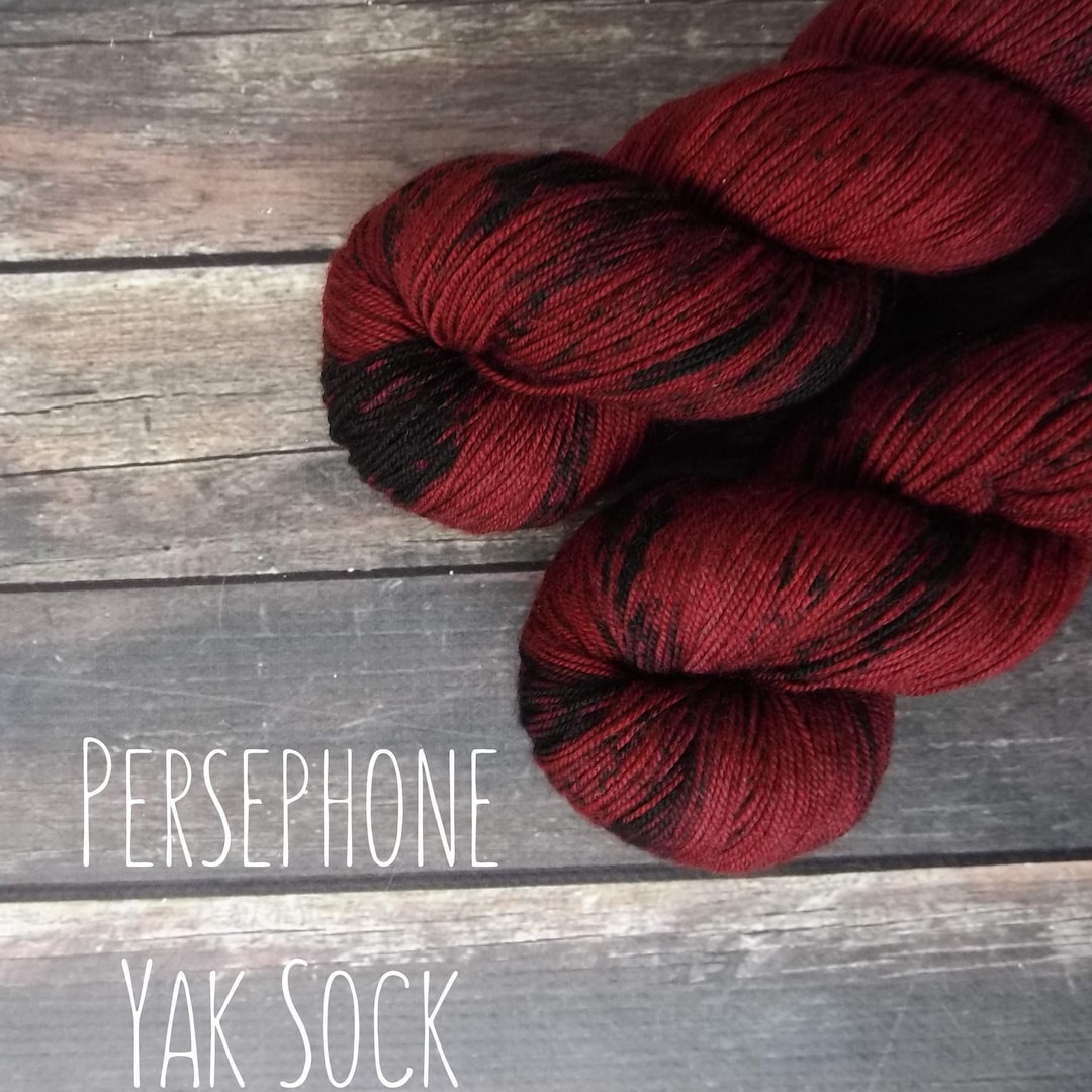 RTS Persephone Mythical Gods Collection Yak Sock Fingering Weight Yarn ...