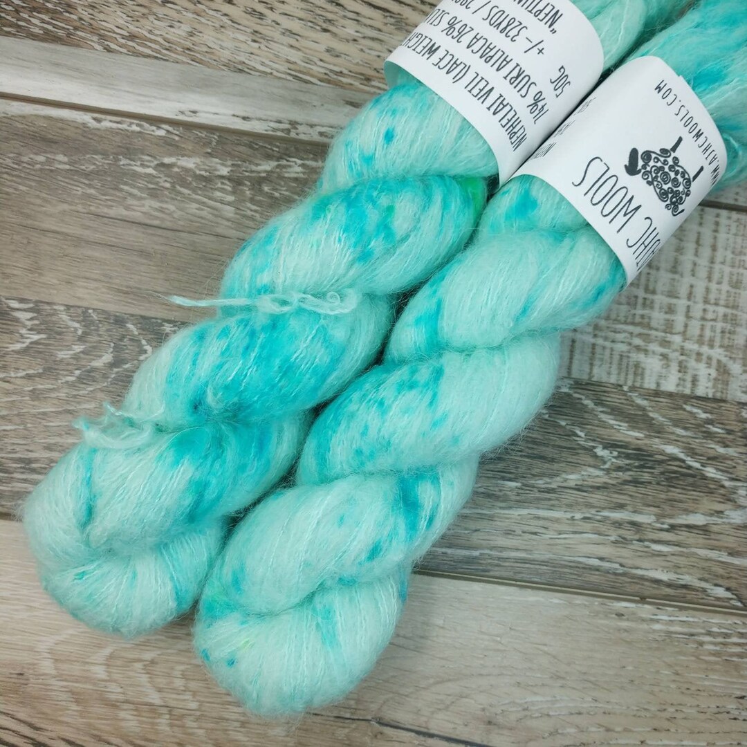 RTS Neptune Nephelai Veil Heavy Lace Yarn Suri Alpaca Silk Halo ...