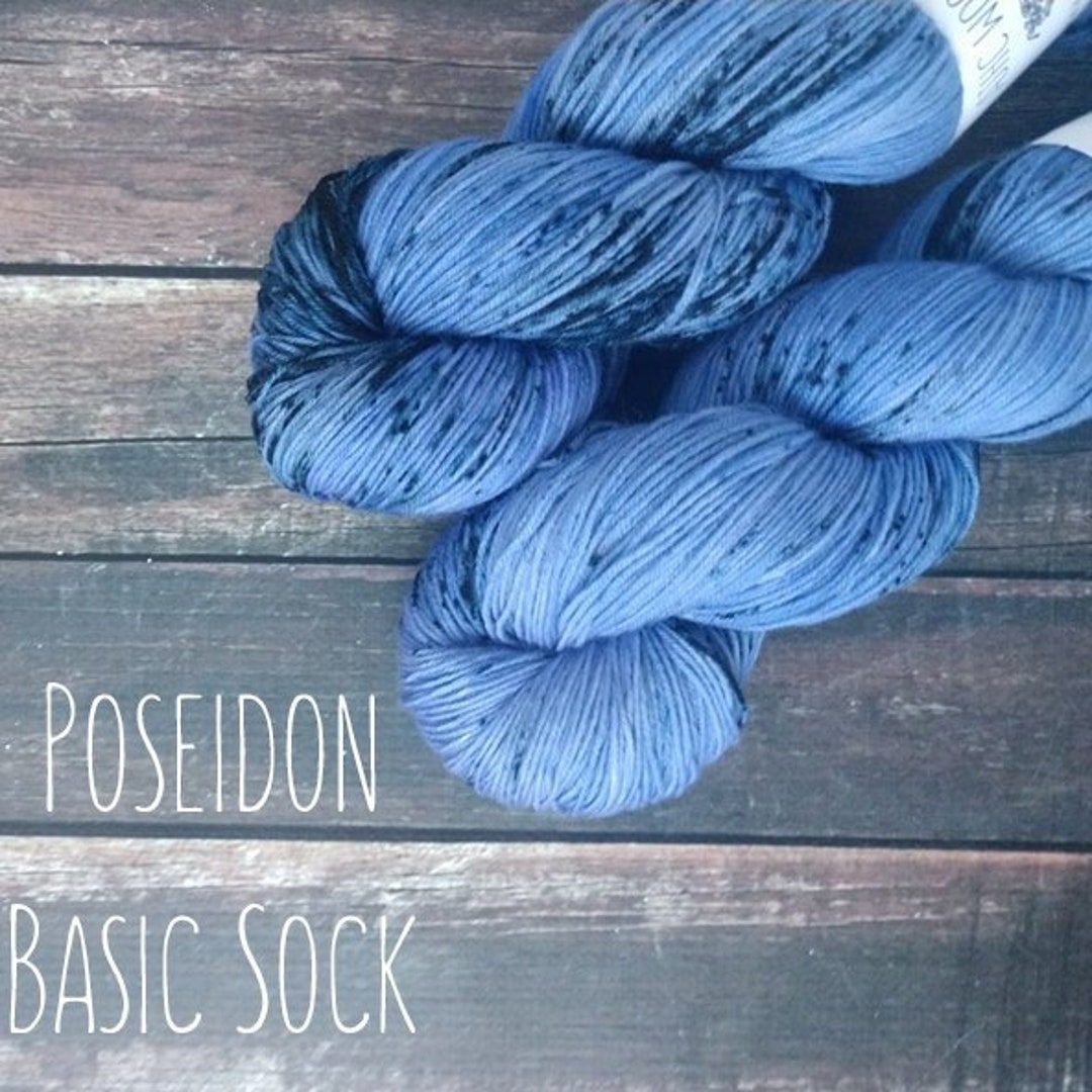RTS Poseidon Mythical Gods Collection Basic Sock Fingering Weight Sock ...