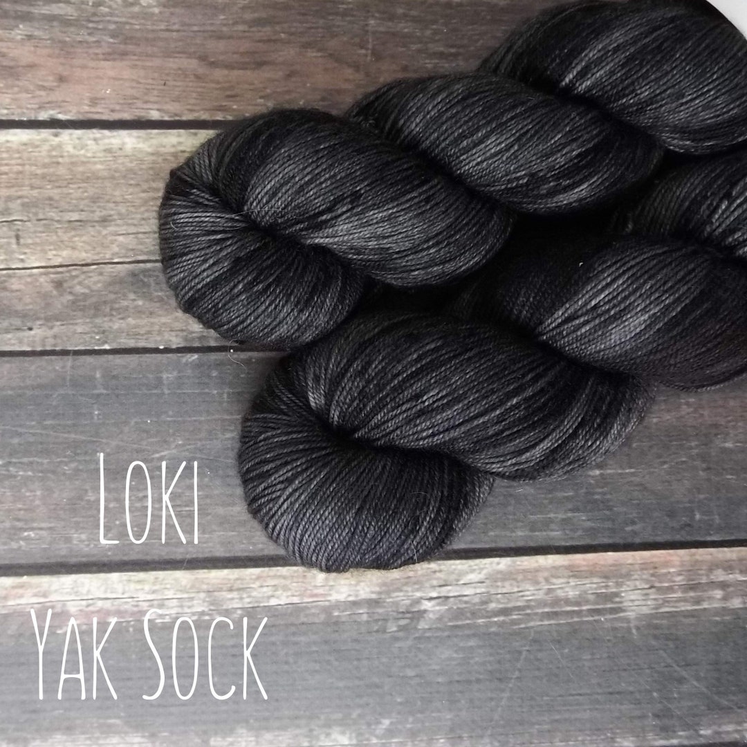 RTS Loki Mythical Gods Collection Yak Sock Fingering Weight Yarn Gray ...