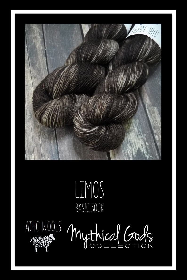 Limos Fingering Basic Sock Yarn Dark Brown Speckled Yarn Mythical Gods ...