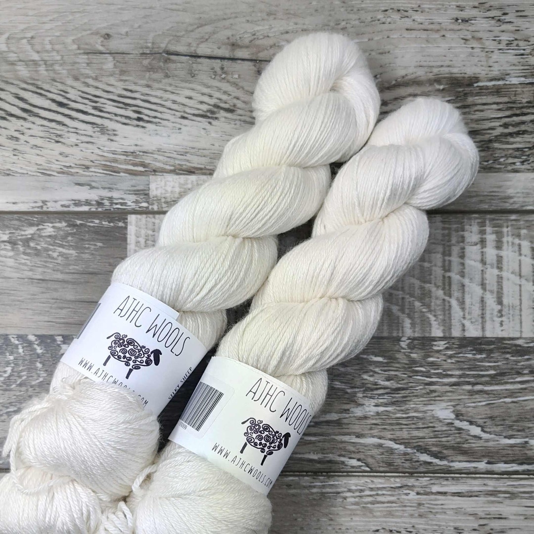 RTS Blizzard Neutral Accents Silky Sheep Fingering Weight Sock Yarn ...